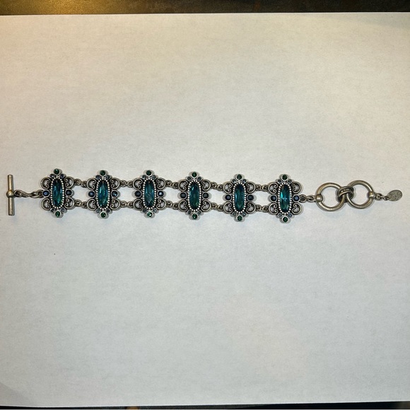 MYKA | Jewelry | Myka Bracelet 6 Stone Blue Tourmaline With Toggle ...